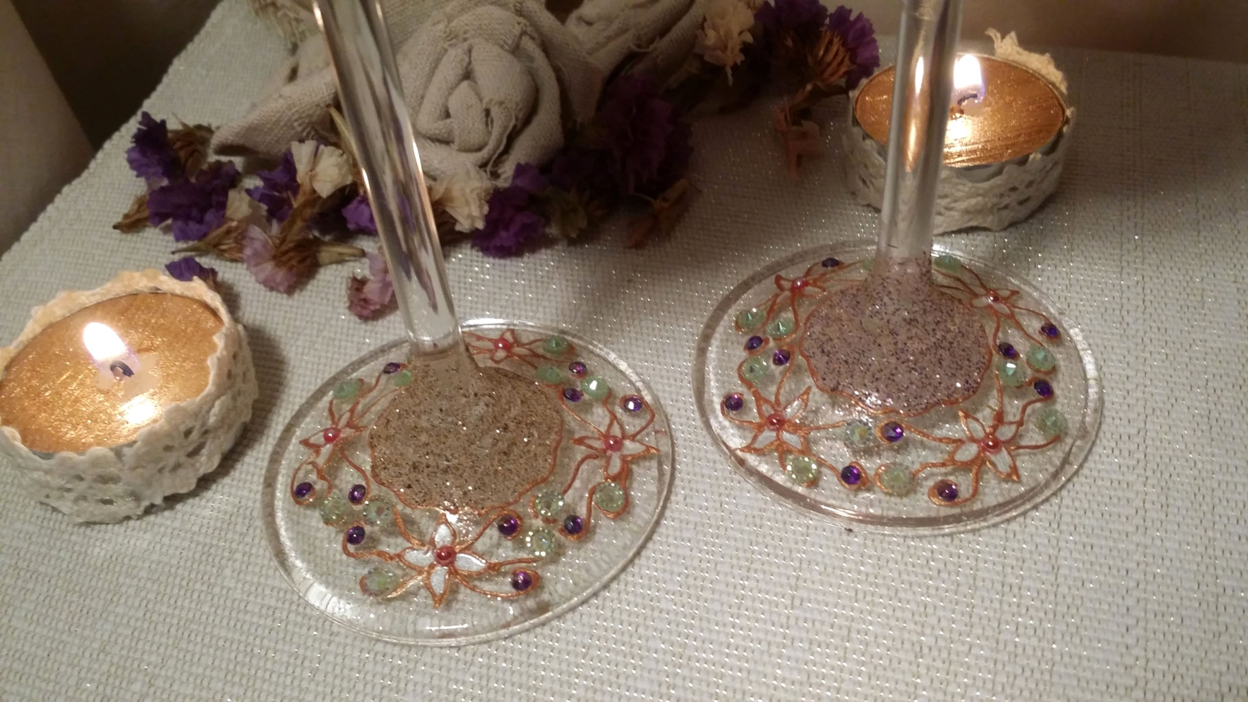 Copas Boda "Árbol del Amor" Colección Amore - Rosa Vega Art