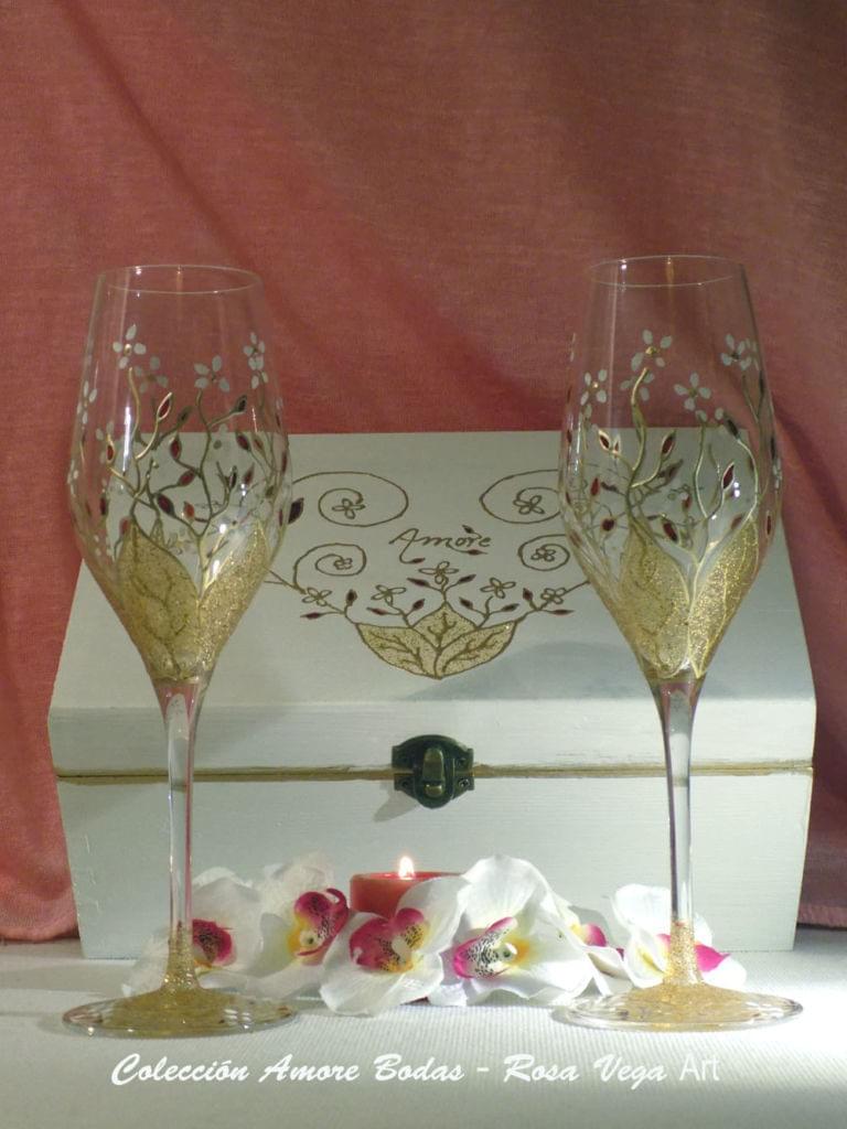 Copas Boda "Principescas" Colección Amore - Rosa Vega Art