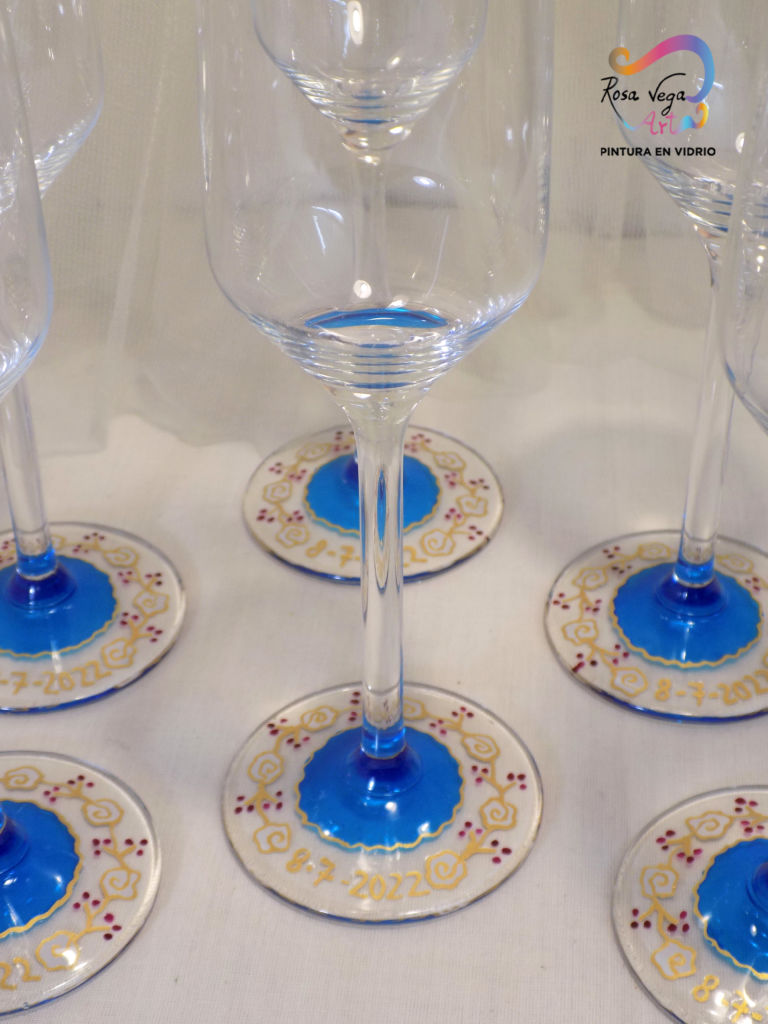 Copas Decoradas - Rosa Vega Art